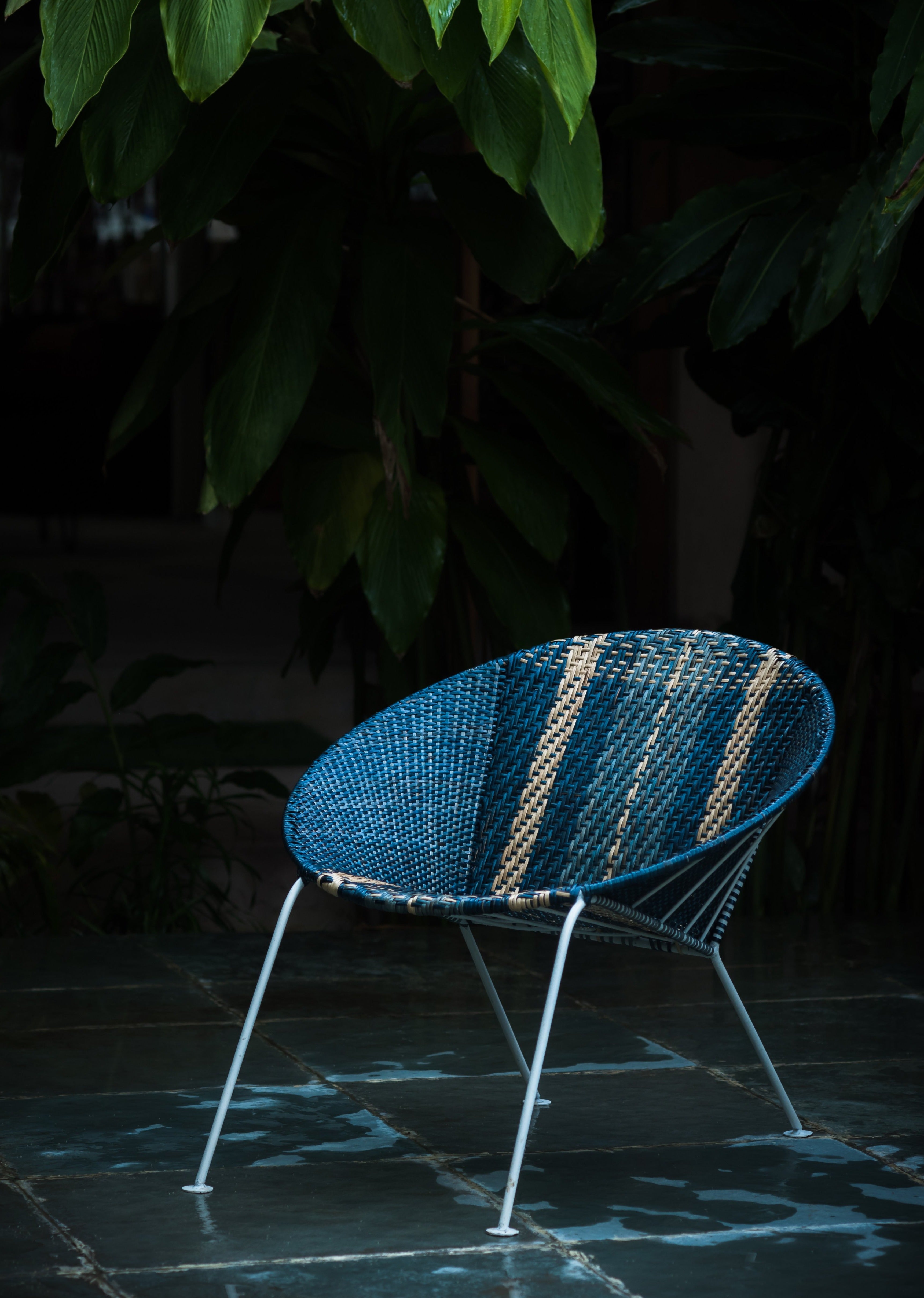 Balcony Chair | Blue – Cane Concept