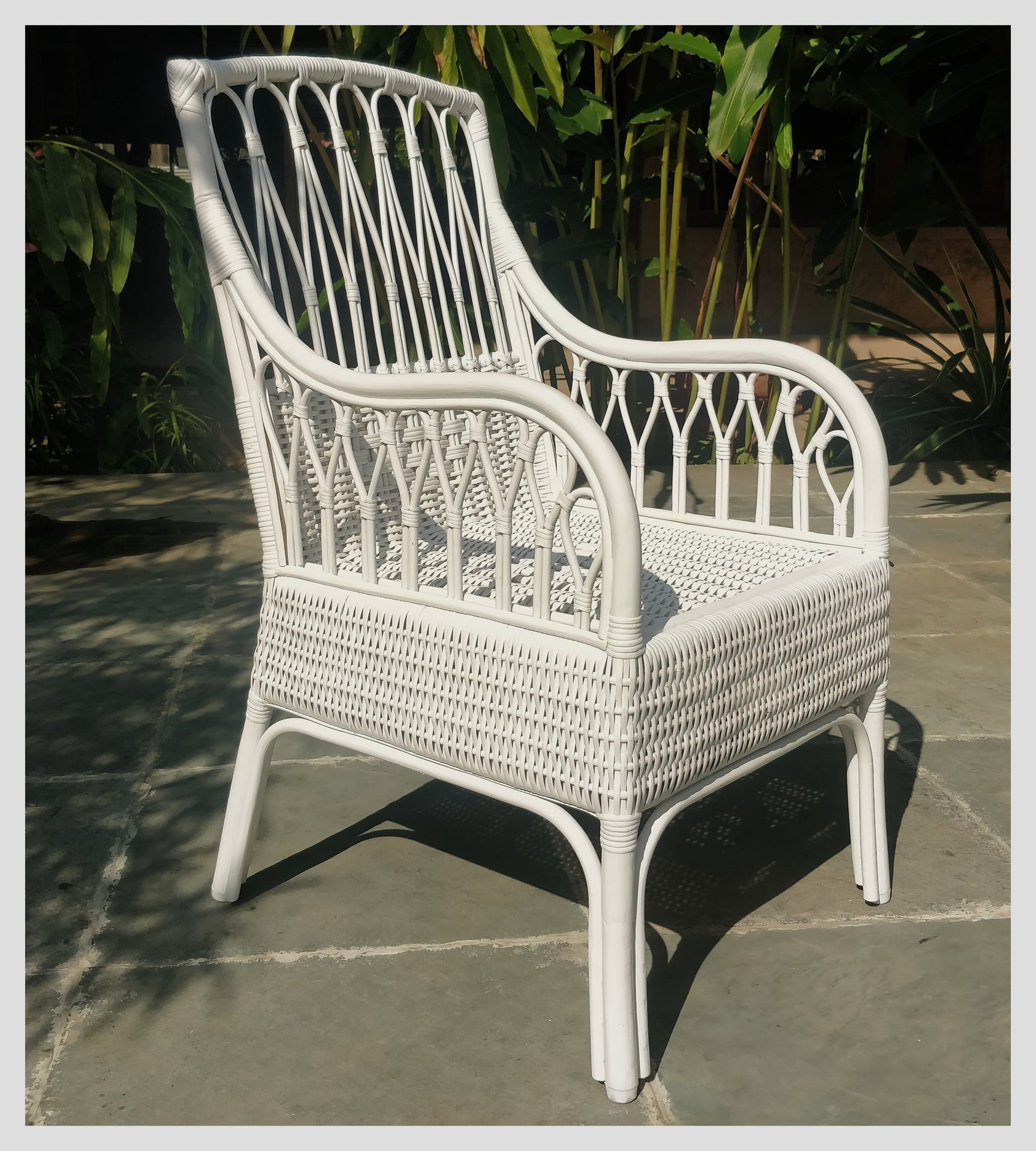 White Cane Study/Dining Chair – Cane Concept