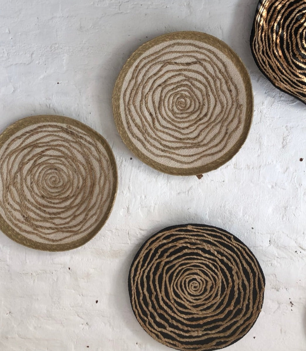 Floral Jute Wall art – Cane Concept